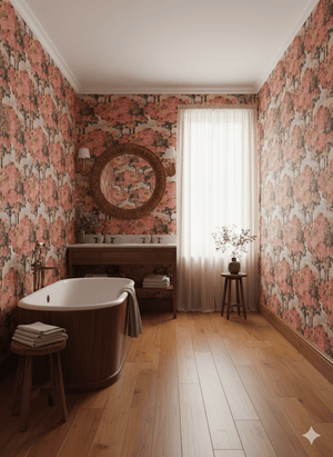 Victorian Autumn Trees Wallpaper – Elegant Fall Woodland – Mayflower Wallpaper