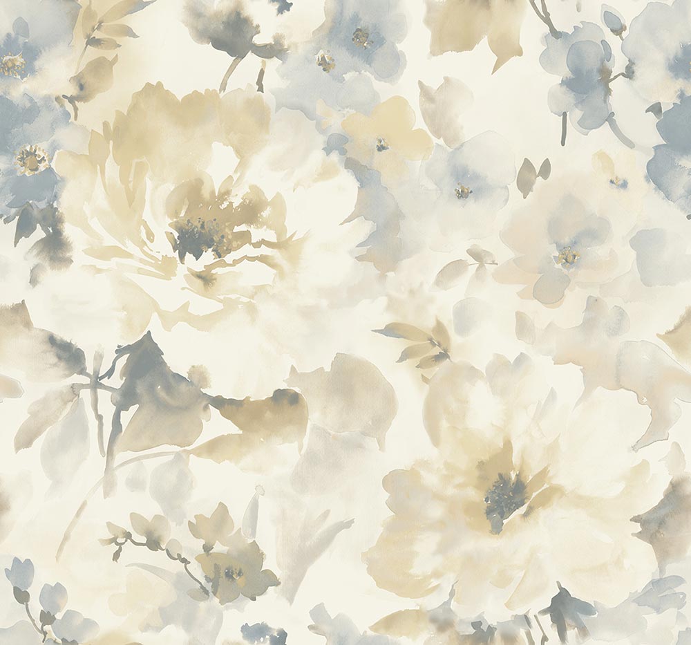 Grey Floral Wallpaper – Mayflower Wallpaper